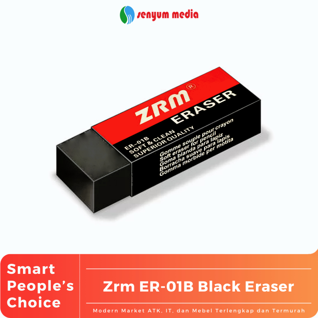 Jual Zrm ER-01B Black Eraser (1 Pcs) (S:PCS) | Shopee Indonesia