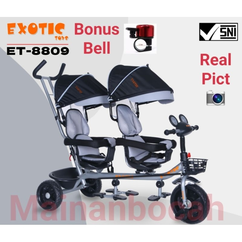Jual SEPEDA RODA TIGA KEMBAR 8809 EXOTIC KEMBAR | Shopee Indonesia