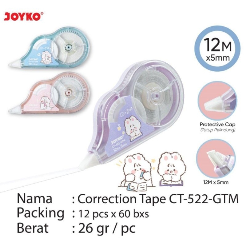 Jual Correction Tape Joyko CT-522-GTM | Shopee Indonesia