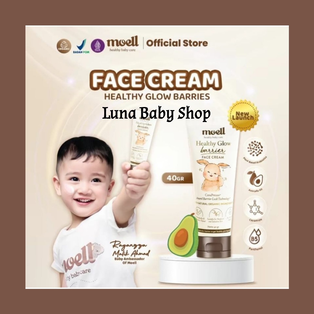 Jual Moell Healthy Glow Barrier Face Cream/Melembabkan dan Menutrisi ...