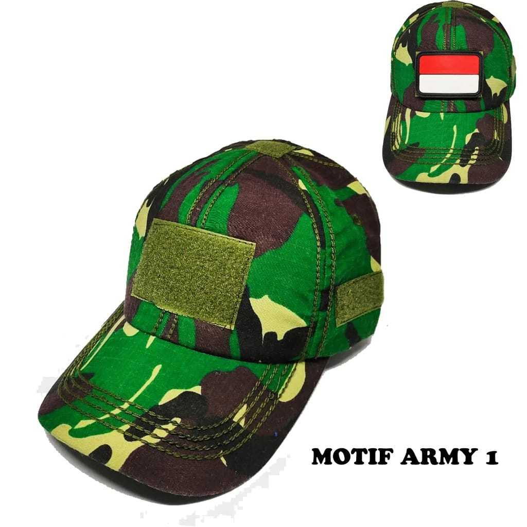 Jual TOPI TACTICAL VELCRO TOPI KOMANDO TOPI TNI TOPI LORENG TOPI ...