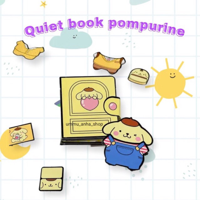 Jual [4] Quiet Book POMPURINE / Sanrio DIY book pompurine / busy book ...