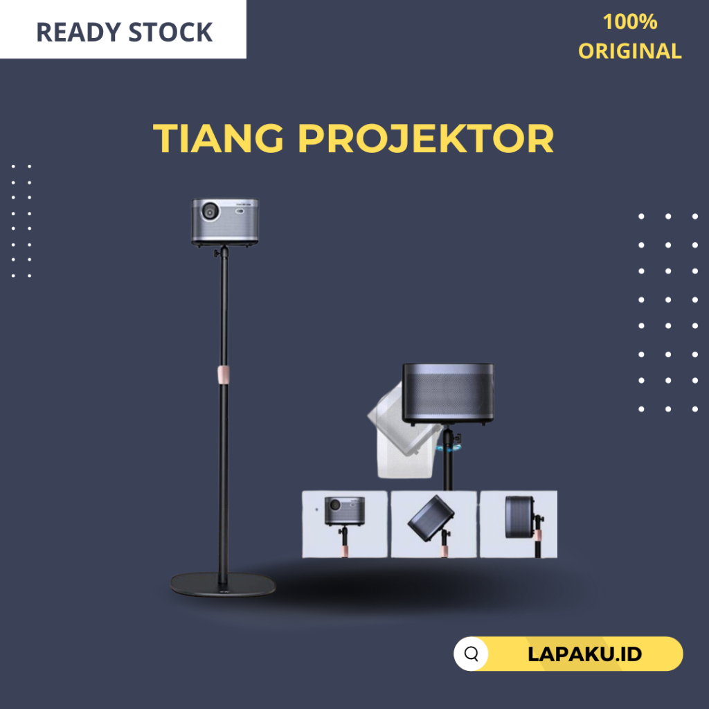 Jual Tripod Proyektor Holder Stand Telescopic Adjustable 360 Rotation ...