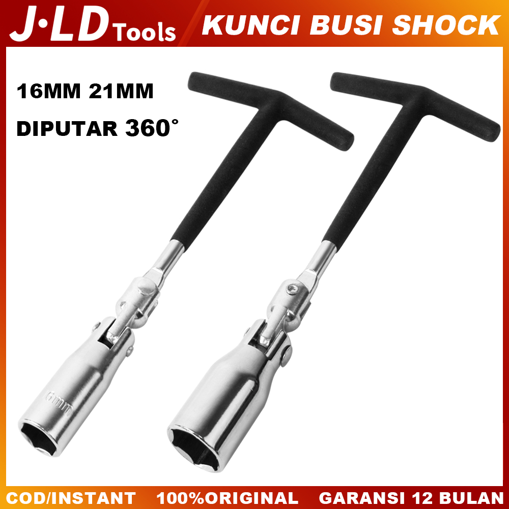 Jual JLD Kunci Busi 16 21MM Kunci Busi Fleksibel 360° Kunci Busi Shock ...