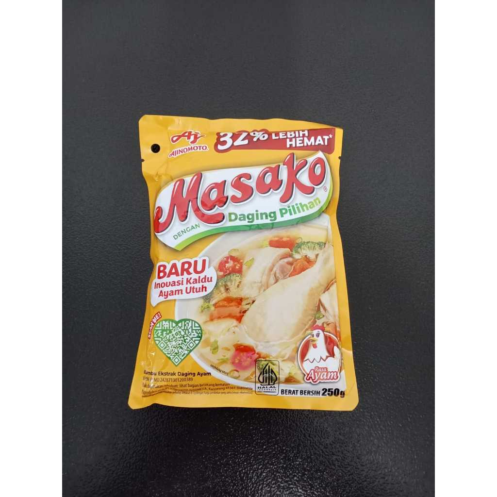Jual Masako Bumbu Kaldu Ayam dan Sapi Penyedap Rasa 250 gram | Shopee ...