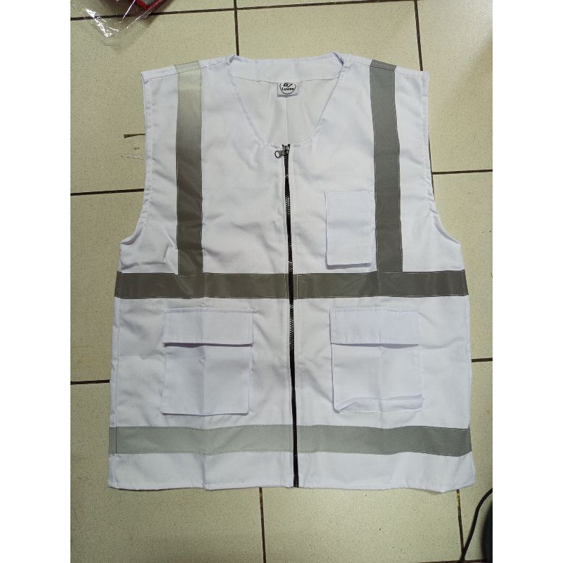 Jual Rompi Safety Bahan Drill warna putih | Shopee Indonesia