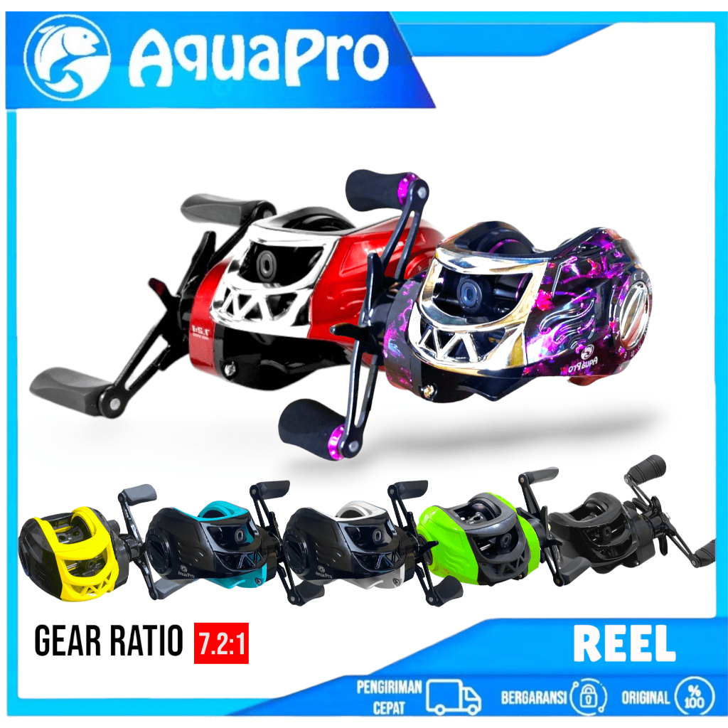 Jual Reel Pancing Casting 18+1BB 7.2:1 Rasio Roda Gigi Berkecepatan ...
