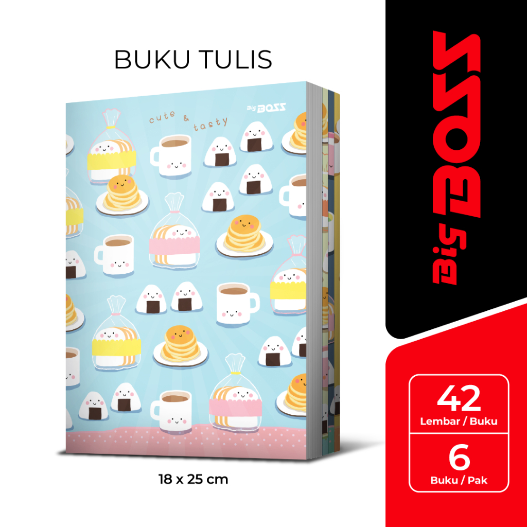 Jual Buku Tulis 42 Lembar BigBoss Pack Isi 6 | Shopee Indonesia
