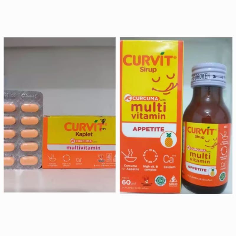 Jual Curvit Tablet | Curvit Syr 60ml - Untuk meningkatkan nafsu makan ...
