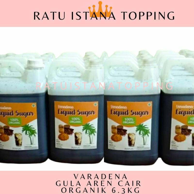 Jual GULA AREN CAIR 100% ORGANIC VARADENA 6.3 KG 1 GALON LIQUID SUGAR ...