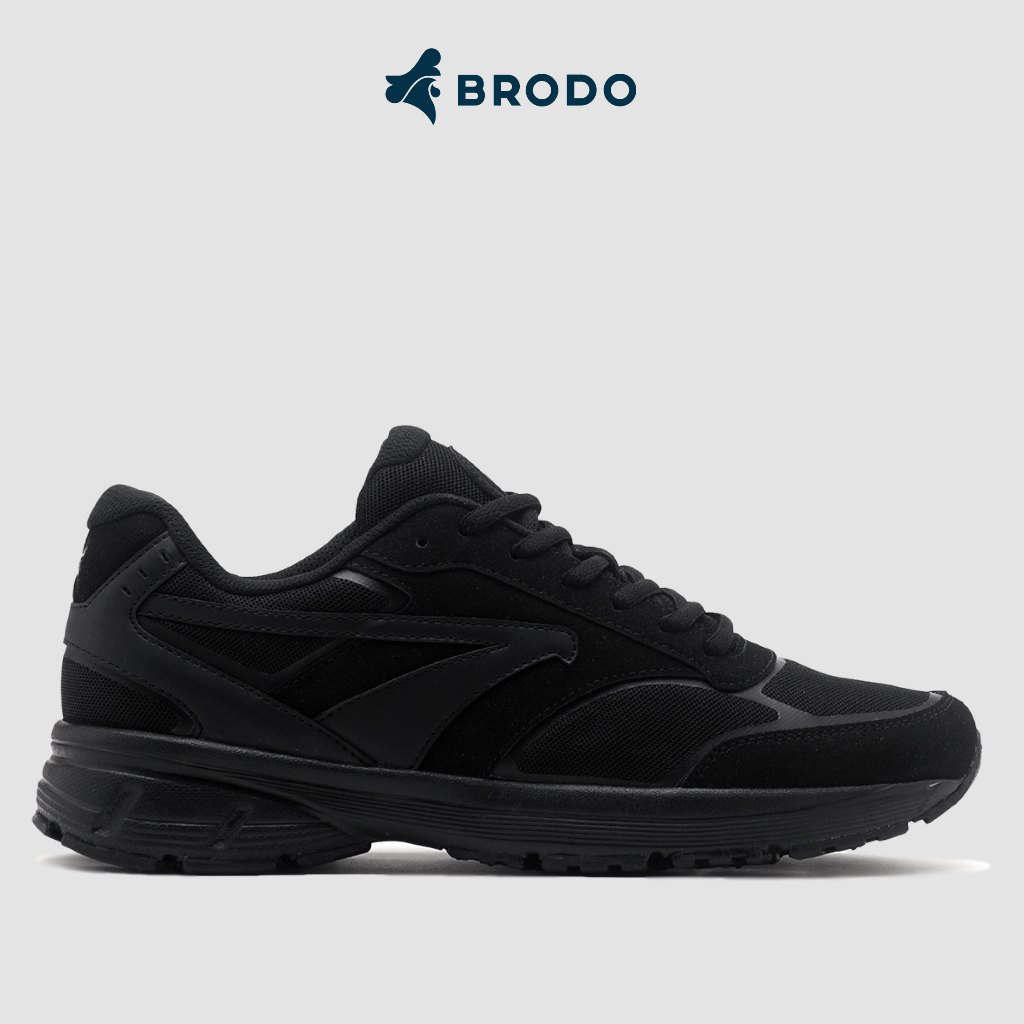 Jual BRODO - Sneakers Ace Nova Full Black | Shopee Indonesia