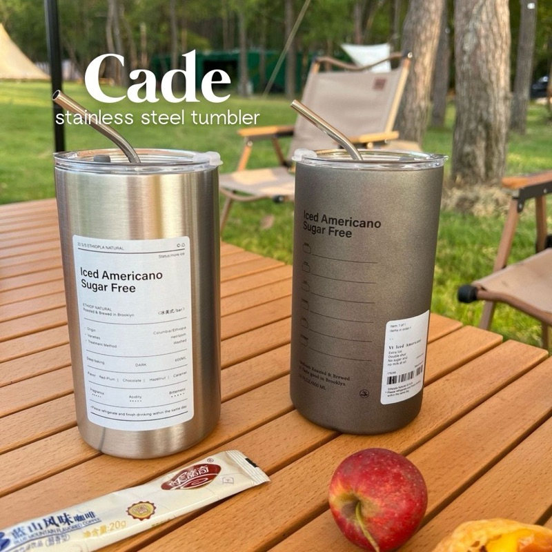Jual [JAFA] CADE Gelas Tumbler Berbahan Besi Premium Aesthetic Elegant ...