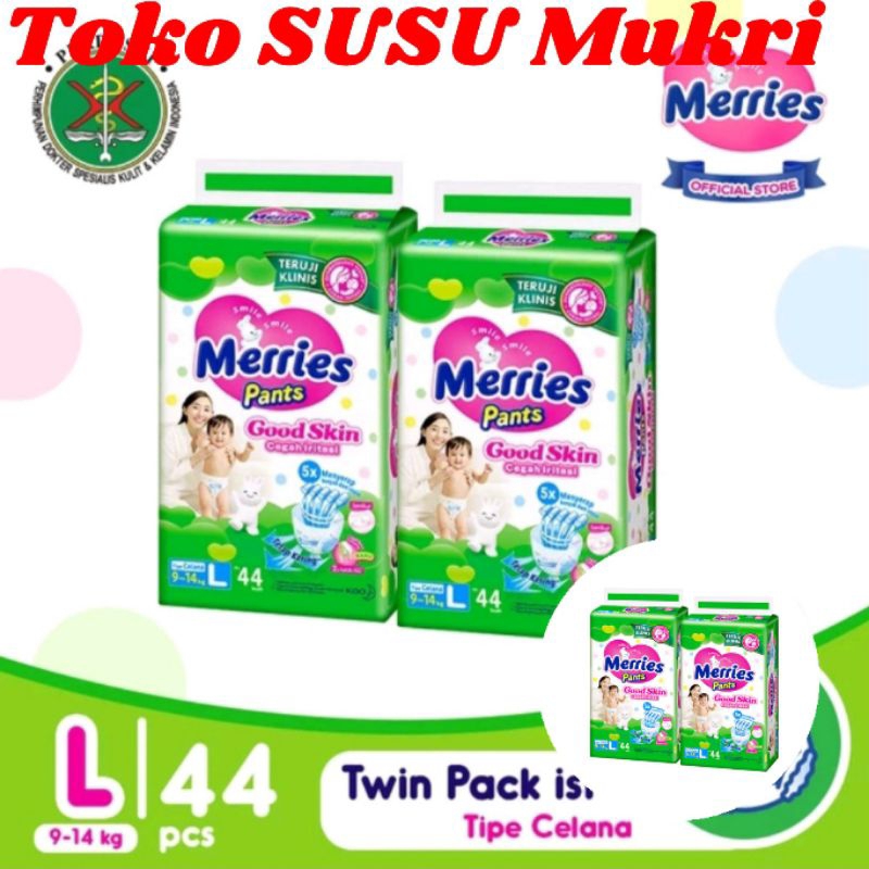 Jual Merries Pants Good Skin L 44 x2Pcs | Shopee Indonesia