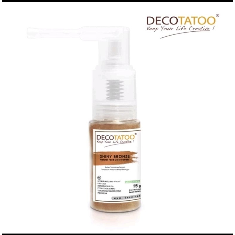 Jual decotatoo shiny bronze 15 gr | Shopee Indonesia