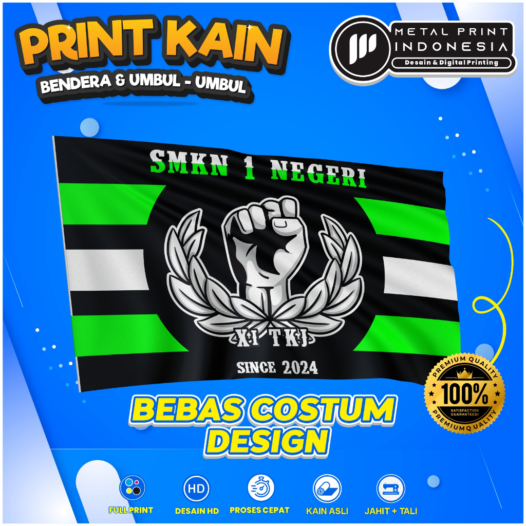 Jual BENDERA KELAS | BENDERA KOMUNITAS | BENDERA PRINTING DESAIN BEBAS ...