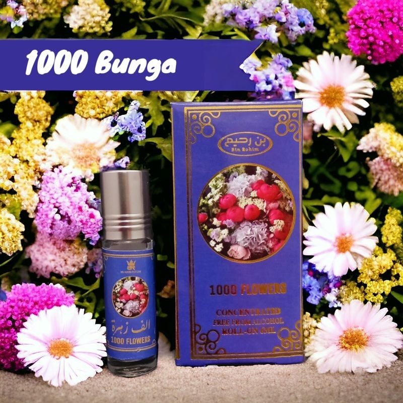 Jual Parfum 1000 BUNGA Bin Rohim Kemasan 6ml Roll On Non Alkohol ...