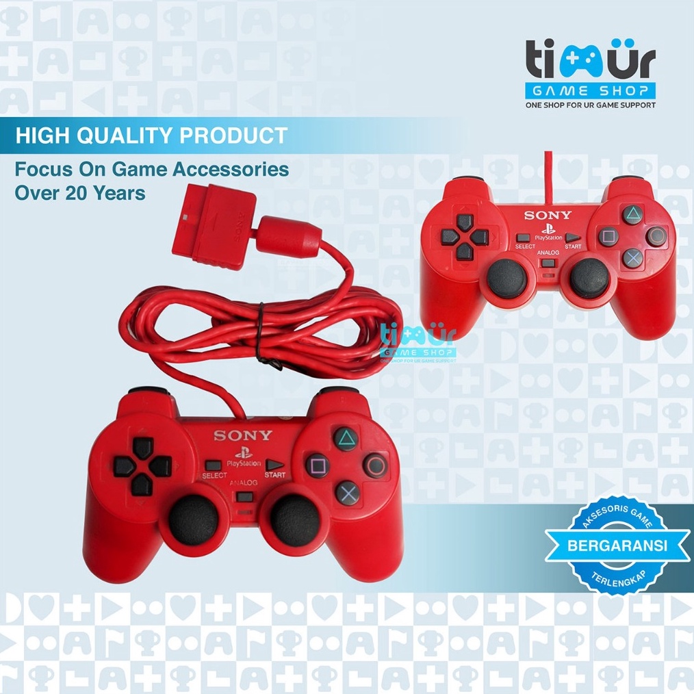 Jual PROMO MENARIK Stik Stick PS2 Original Ori Pabrik Elite Warna Merah ...