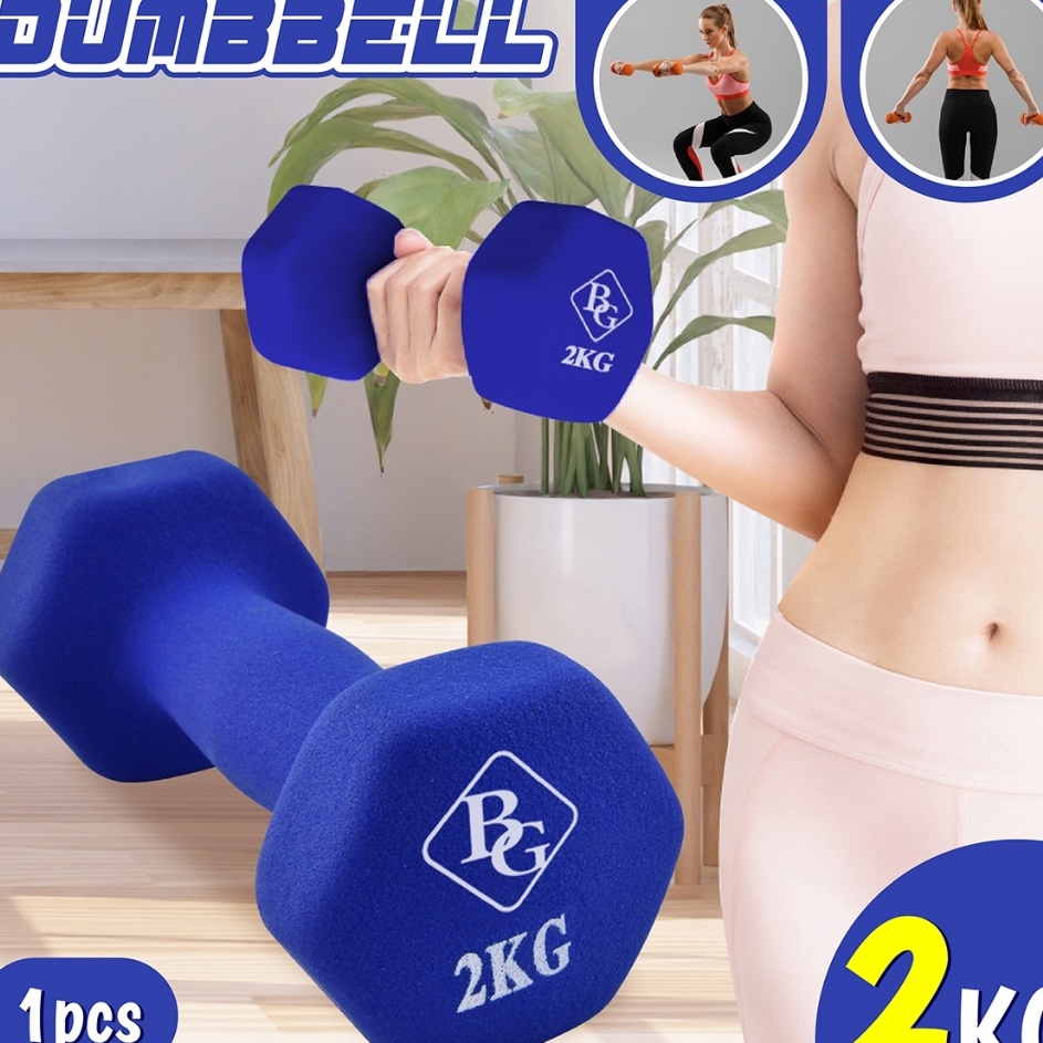 Jual Produk Terbaru BG SPORT Mini Neoprene Dumbbell Mini Barbel Cast ...