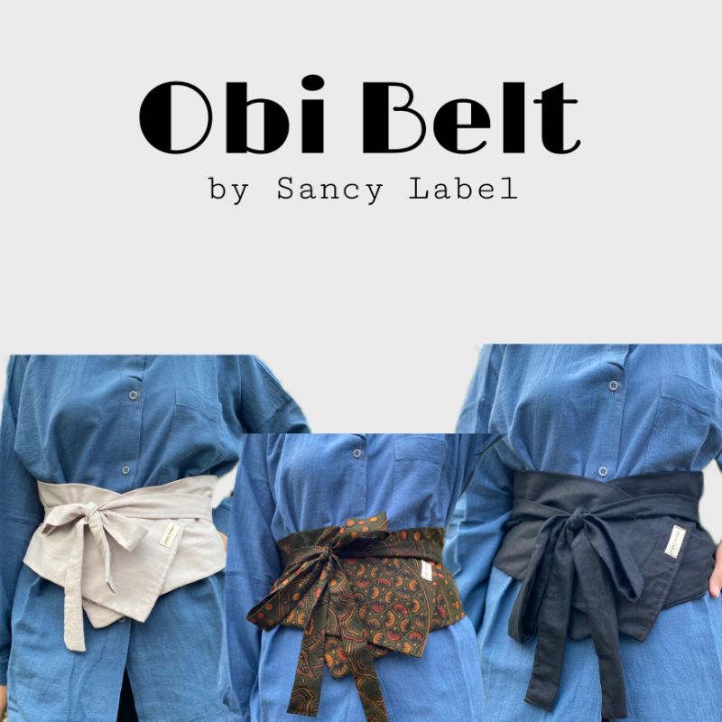 Jual Obi Belt polos dan batik by Sancy Label | Shopee Indonesia