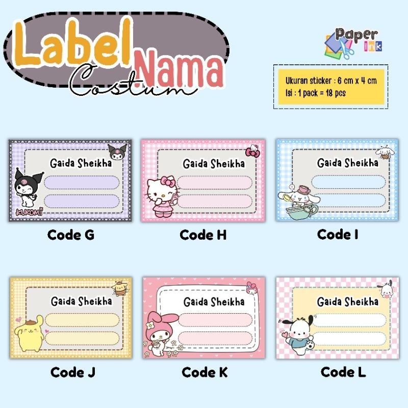 Jual Label Nama Buku (Premium) | Shopee Indonesia