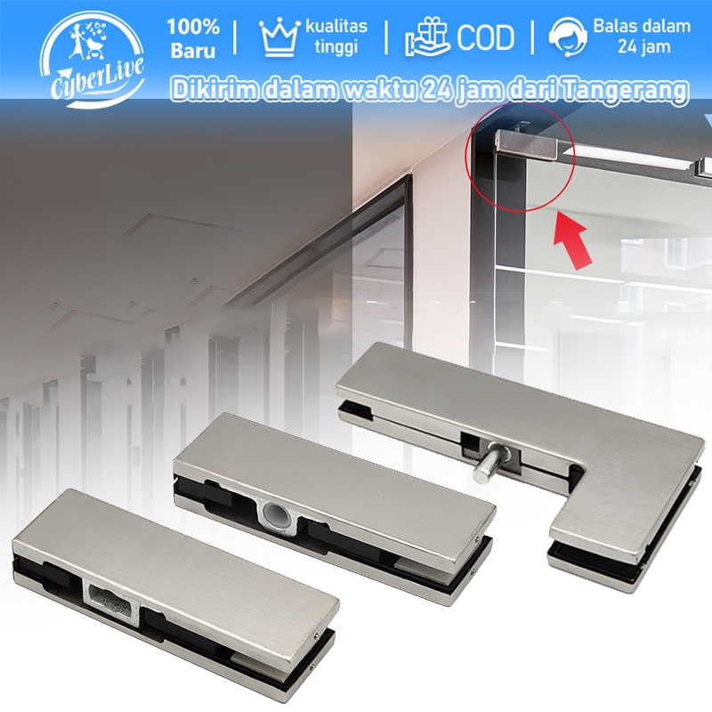 Jual Penjepit Pintu Kaca Frameless Patch Fitting Untuk 10-12cm Pintu ...