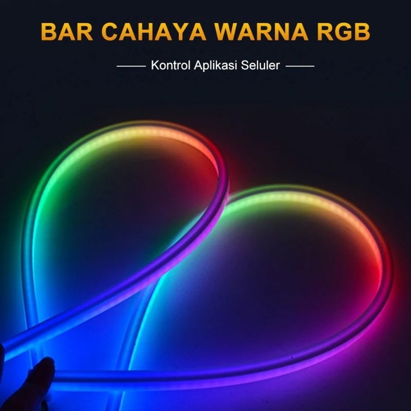 Jual DRL ALIS Dalam RGB 30 CM. 45 CM. 60CM. 75 CM + APP BLUETOOTH | Shopee Indonesia