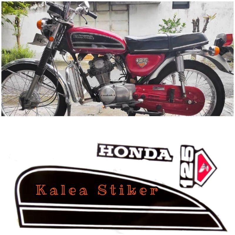 Jual Stiker Motor Honda CB 125 H CB 100 CB GELATIK HITAM | Shopee Indonesia