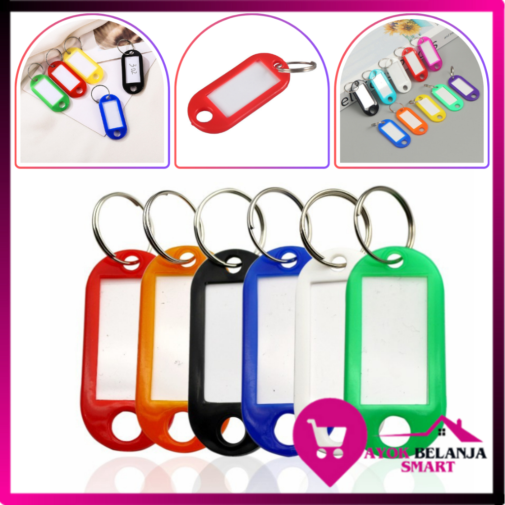 Jual ABS Name Tag Gantungan Kunci Warna-Warni Label Nama Plastik ...