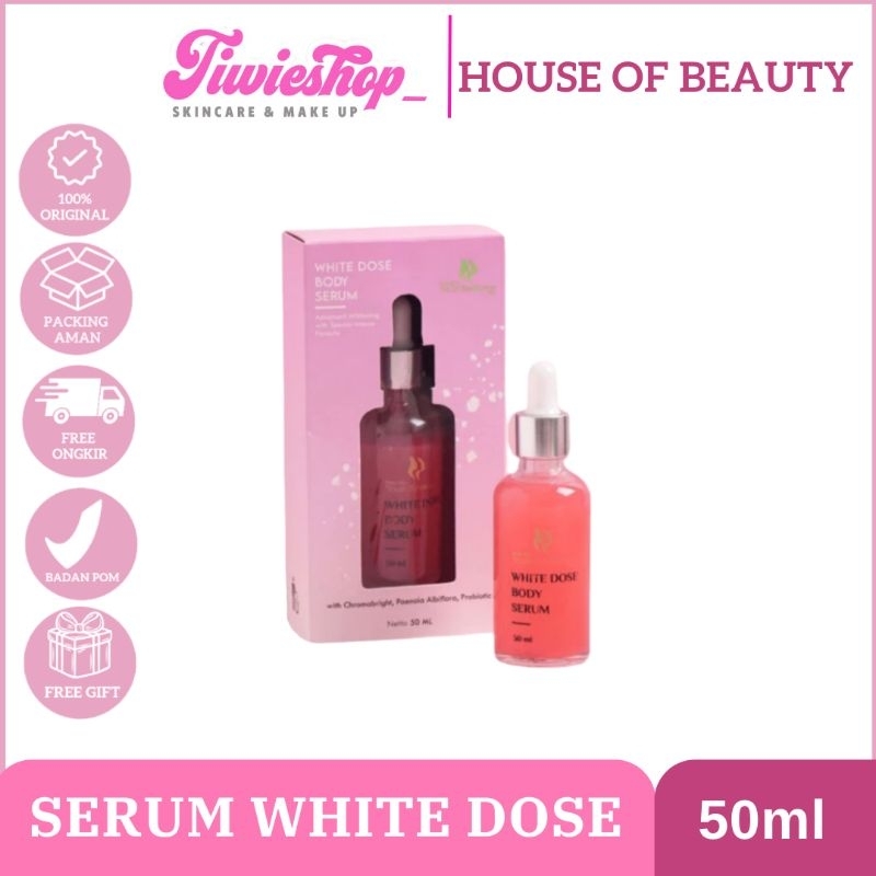 Jual WHITENING DOSE SERUM BY HOUSE OF BEAUTY - WHITE DOSE BODY SERUM ...