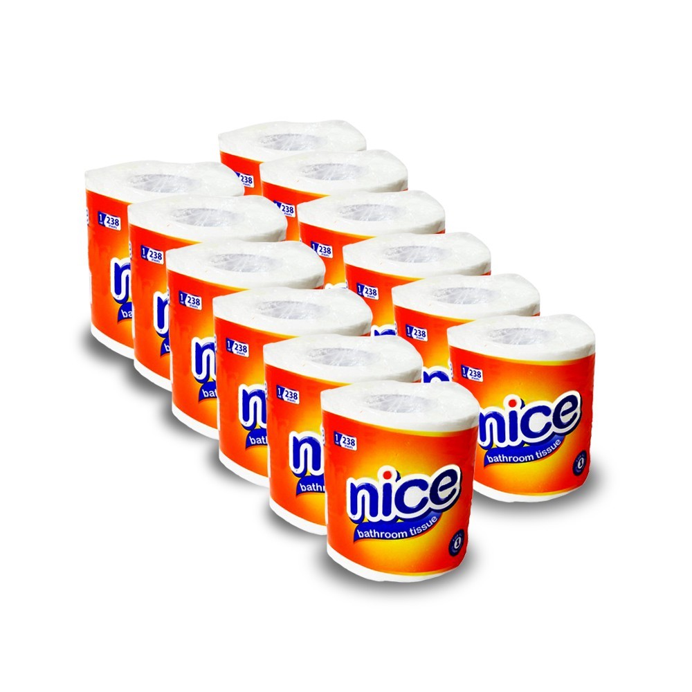 Jual Nice Bathroom Tissue Toilet 238 Sheets (Per 10 ROLL) | Shopee ...