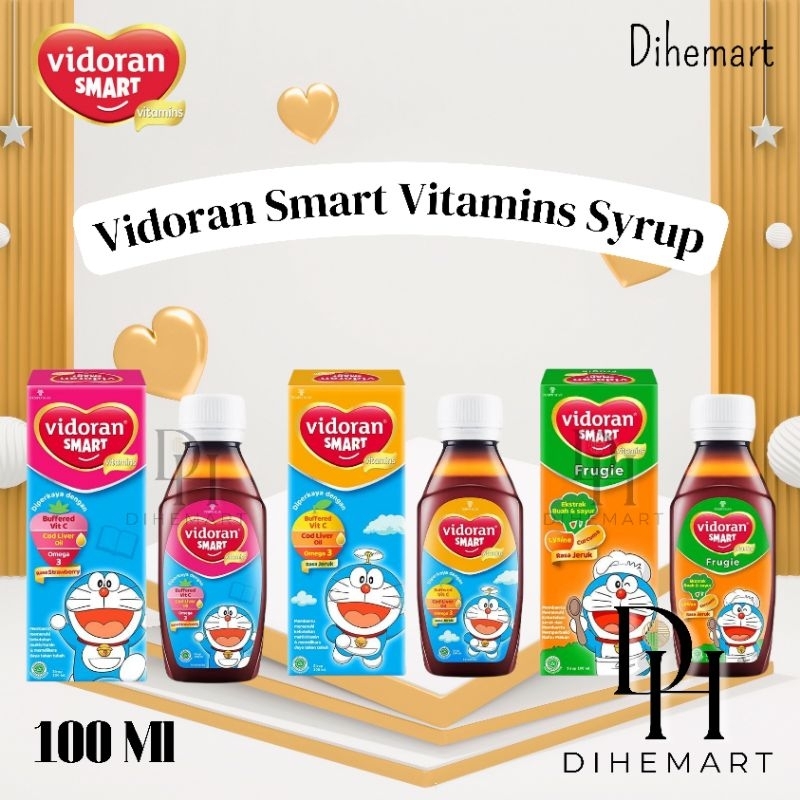 Jual Vidoran Smart Vitamin Syrup 100ML | Frugie | Shopee Indonesia