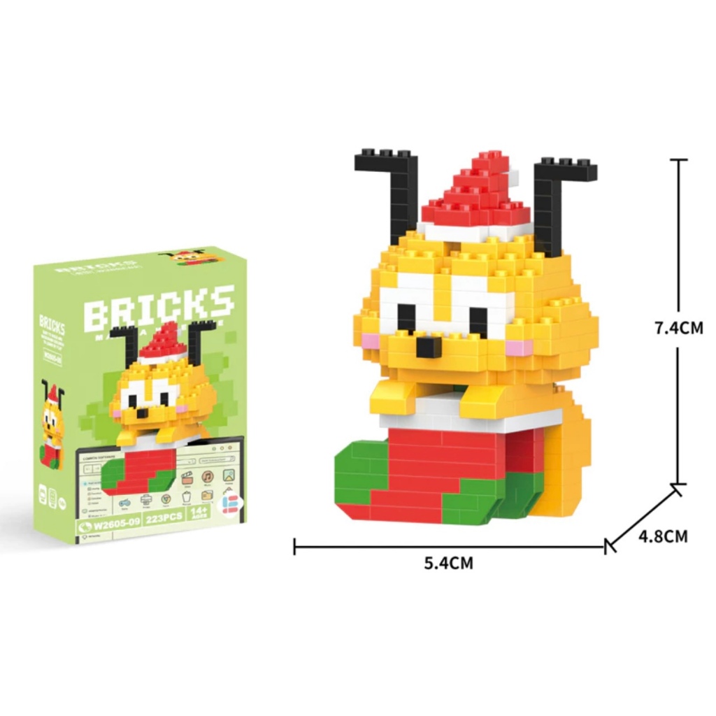 Jual BRICKS Mainan Balok BLOK Cartoon Nano Block Puzzle DIY 3D Kartun | Shopee Indonesia
