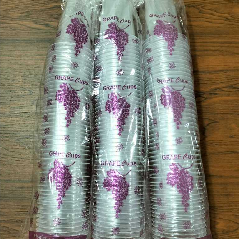 Jual Gelas Plastik Aqua 220ml Anggur | Cup Bening kopi 220ml isi 50pcs ...