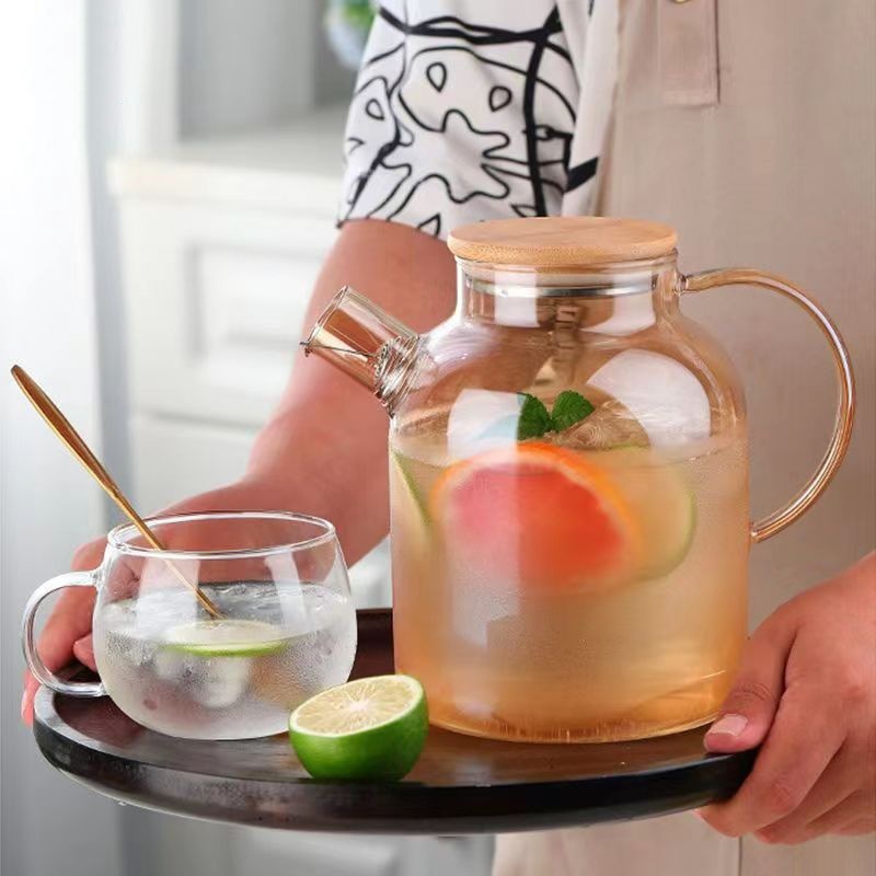Jual Teko Pitcher Kaca - Teapot Teko Teh Kopi Jus Chinese Tea - Tahan ...