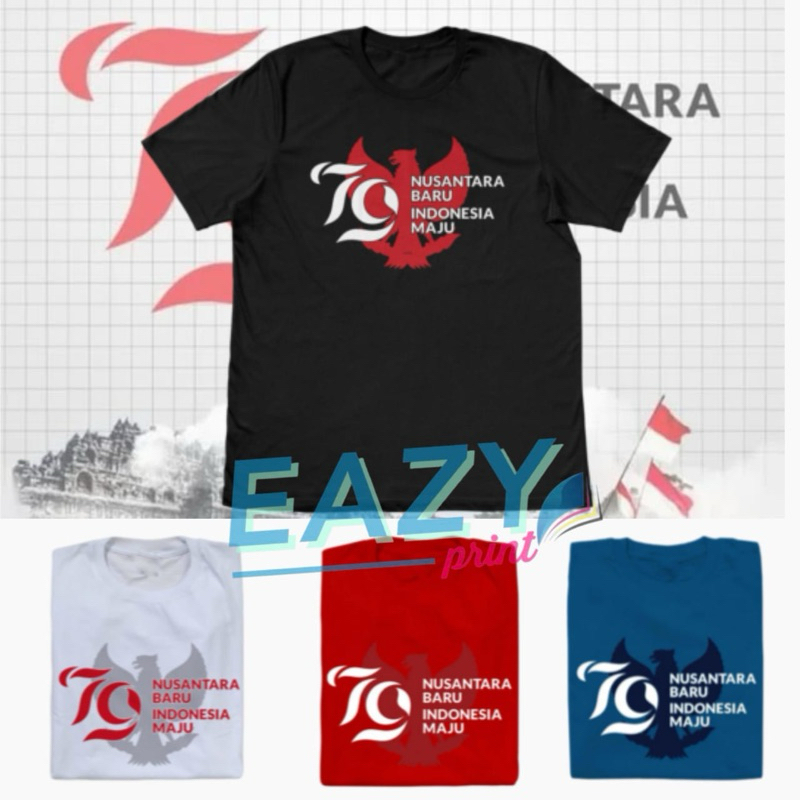 Jual KAOS TSHIRT INDONESIA 79 GARUDA BAJU SERAGAM PANITIA HUT RI LOMBA ...