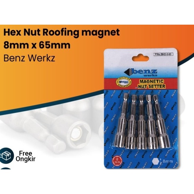 Jual Magnetic Hex Nut Setter 8mm x 65 – 10mm x 65 – 6mm x 65 BENZ/Kunci ...