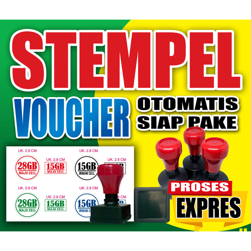 Jual Stempel Voucher Otomatis | Cap Otomatis | FREE DESIGN | Gratis ...