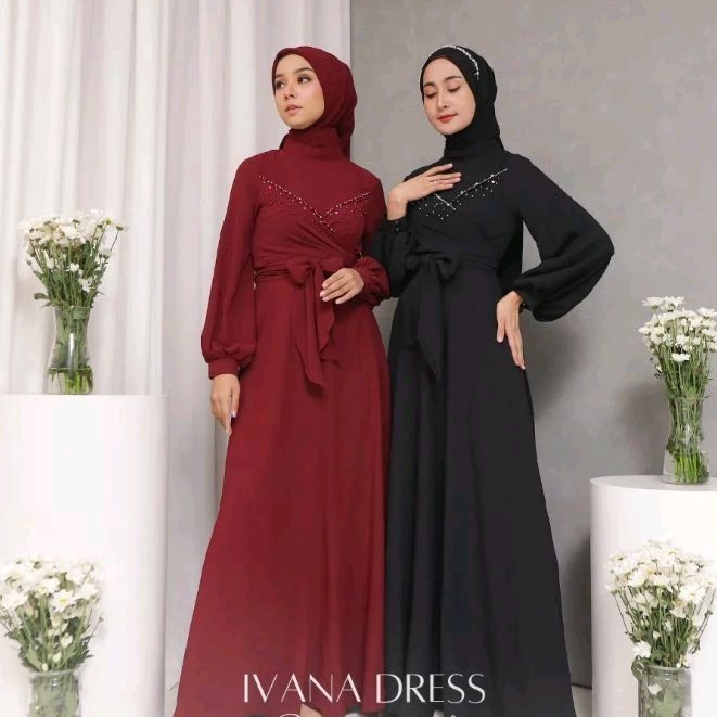 Jual IVANA DRESS READY STOK COD DRESS PESTA TERBARU | Shopee Indonesia