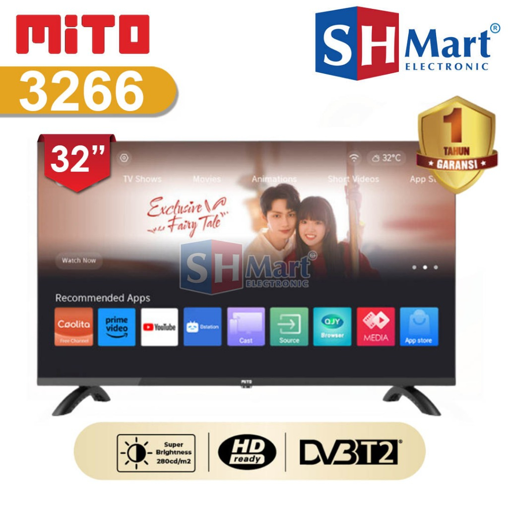 Jual SMART LED TV MITO 32 INCH 3266 OS COOLITA 2.1 - HD READY GARANSI ...