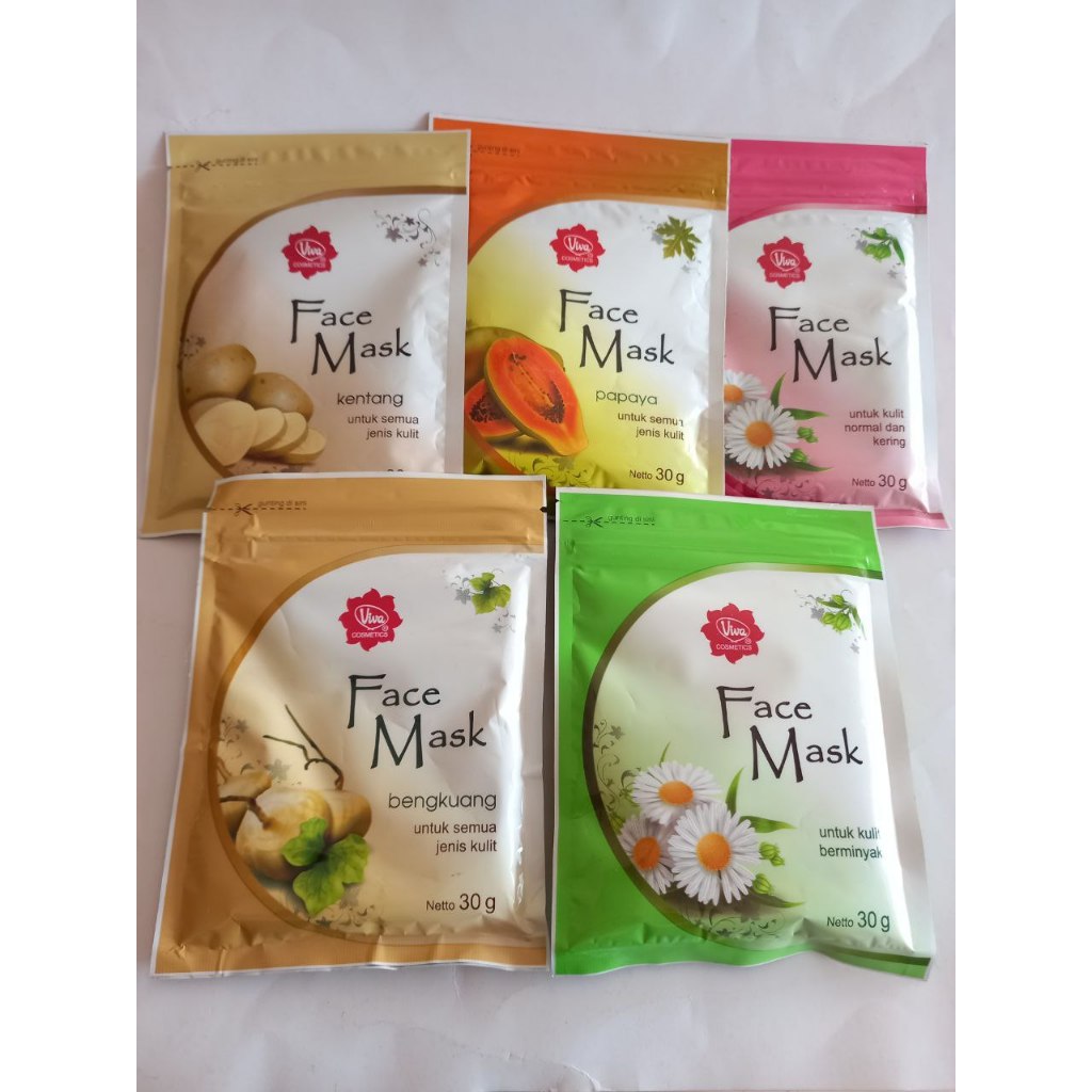 Jual Viva Face Mask / Masker Wajah Herbal / Mencerahkan Wajah ...