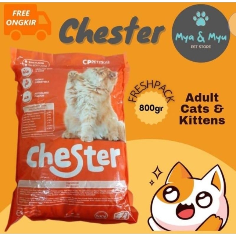Jual Chester Tuna All Stage 1 kg Cat Food Makanan Kering Untuk Kucing ...