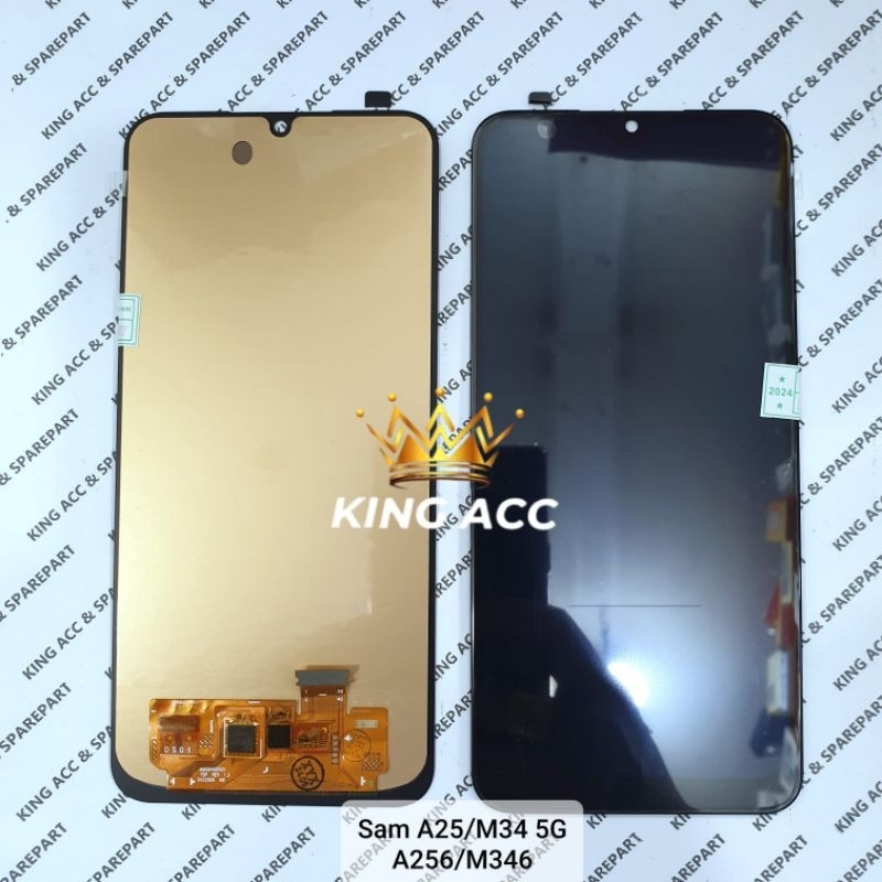 Jual LCD TOUCHSCREEN SAMSUNG GALAXY A25 / M34 5G / A256 / M346 BLACK ...