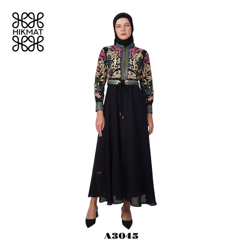 Jual ABAYA HIKMAT FASHION ORIGINAL A3045 | Shopee Indonesia