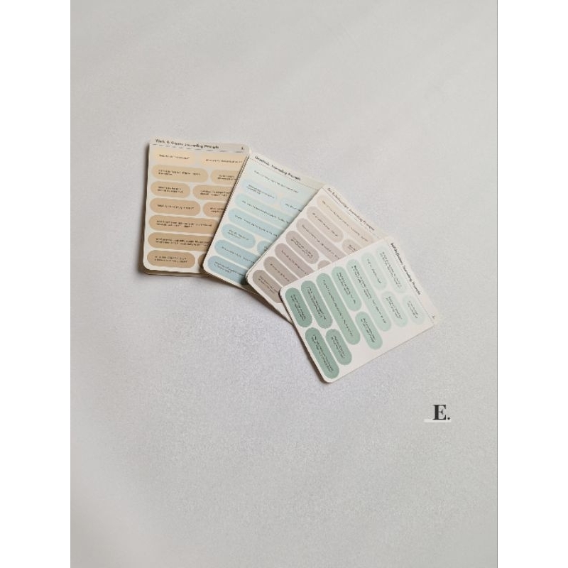 Jual Journaling Prompts Sticker by Envision | Gratitude Self Reflection ...