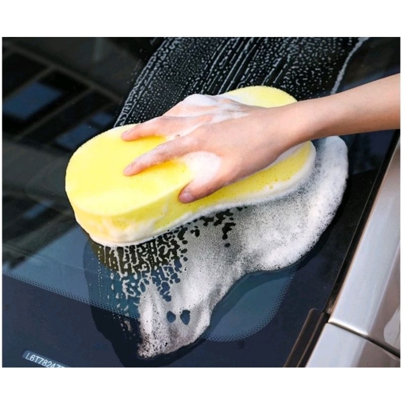 Jual Sponge Spon Pencuci Busa Kuning Dan Cuci Motor Mobil Piring ...