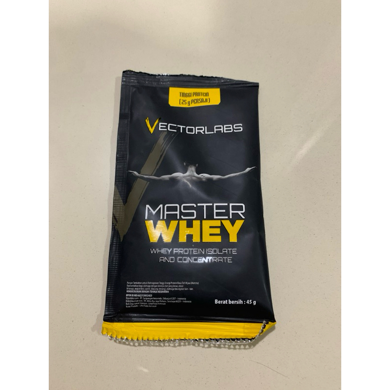 Jual 1 sachet master whey rasa matcha teh hijau 45 gram suplemen ...