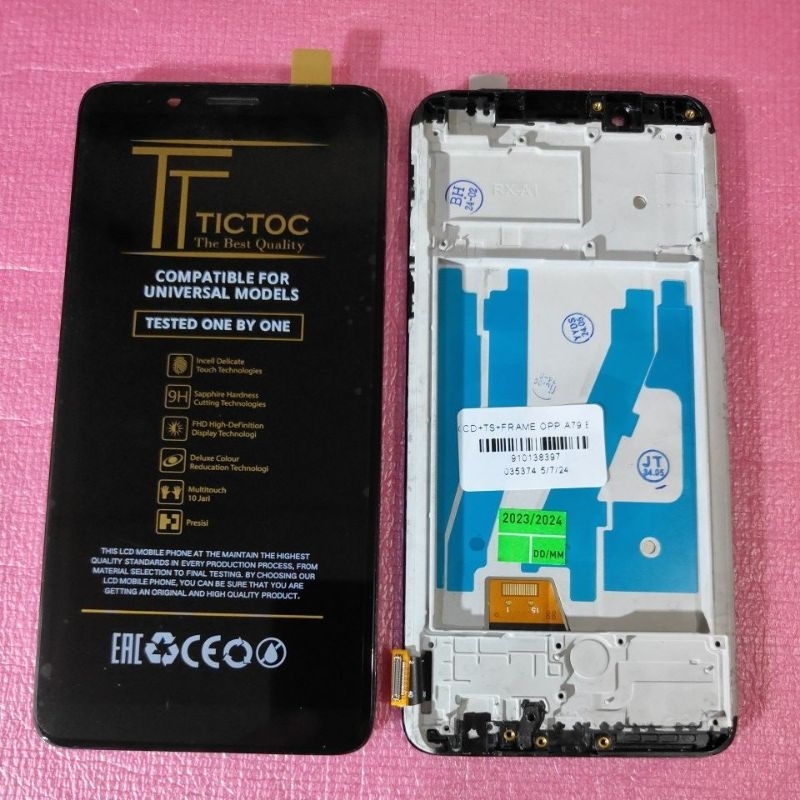 Jual LCD OPPO A79+prem BLACK +WHITE | Shopee Indonesia