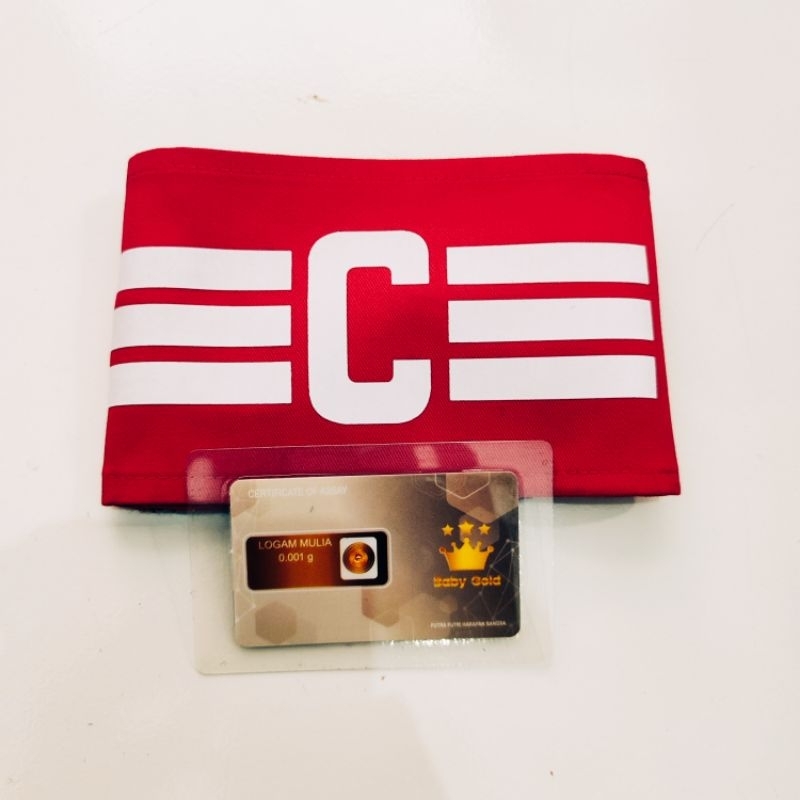 Jual Ban Captain Sepak Bola & Futsal || Logo C & Respect With Logam ...