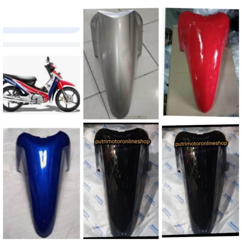 Jual spakbor depan Supra x 125 lama hitam biru silver merah | Shopee ...