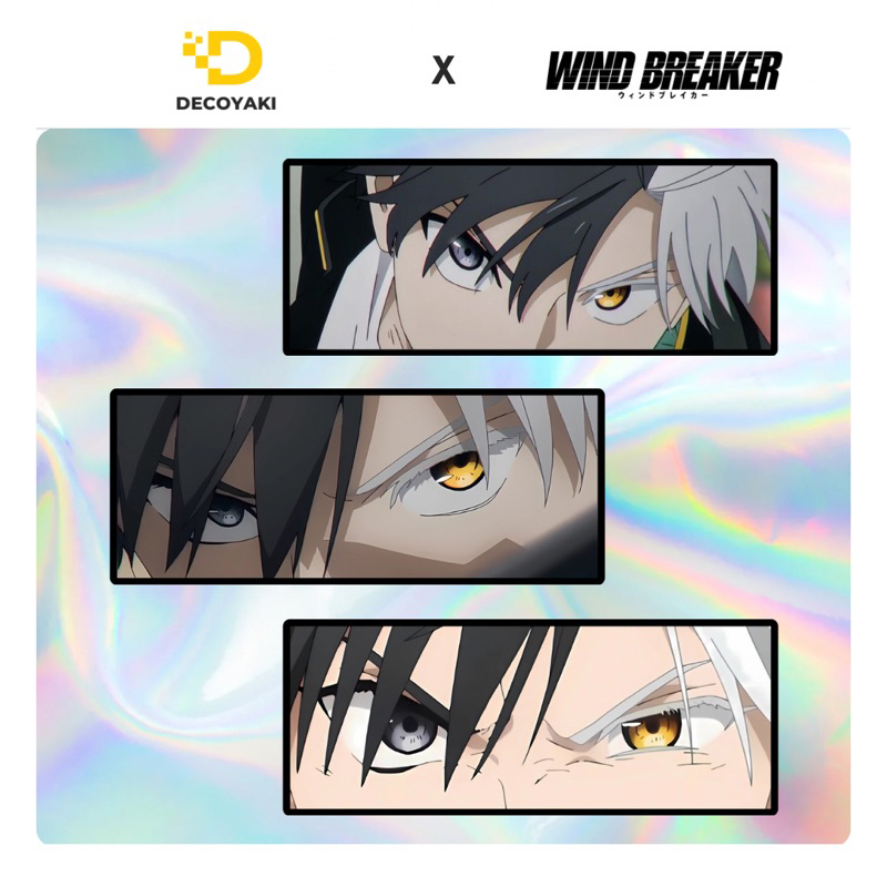 Jual Sticker Slap Hologram Sakura Anime Wind Breaker, Stiker Hologram ...